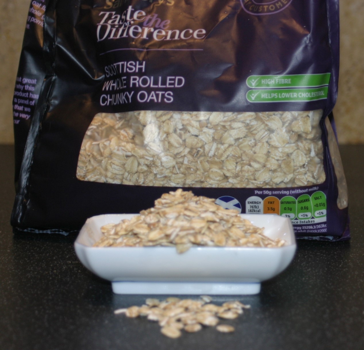 Sainsbury's Taste the Difference Scottish Whole Rolled Chunky Oats ...